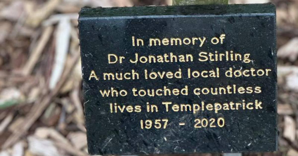 Tree planted in memory of beloved local doctor - Photo 1 of 1 - Antrim ...