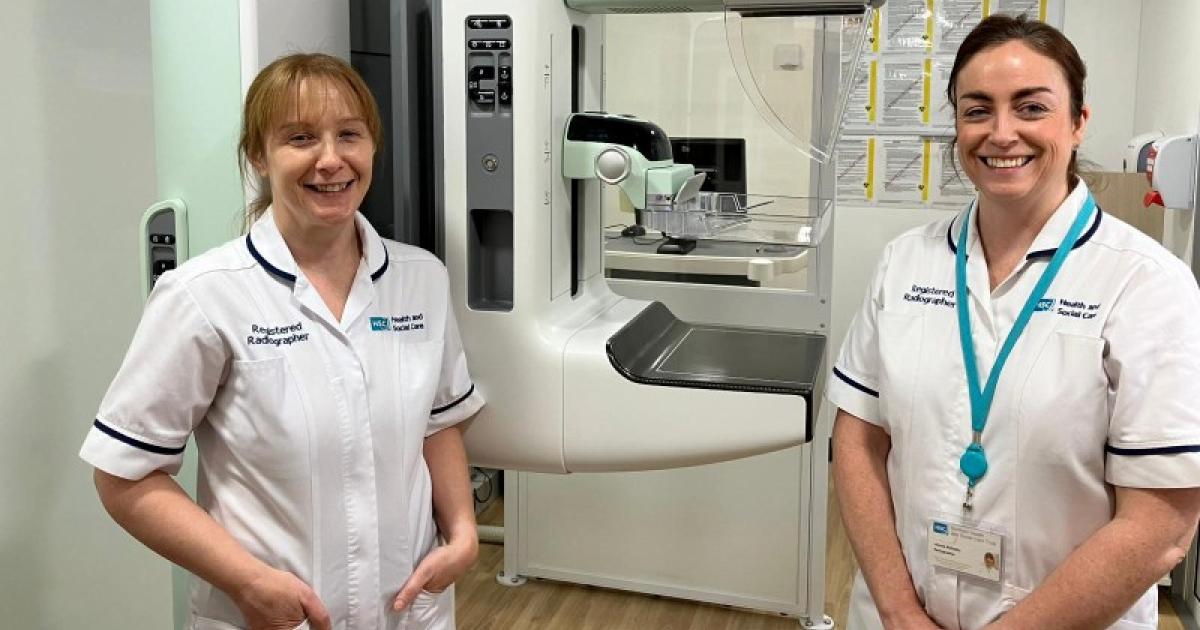 Mobile breast screening unit at Antrim Area Hospital - Photo 1 of 1 ...