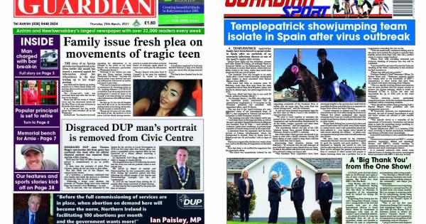 This week's front & back pages - Antrim Guardian