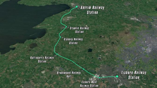 Petition launched to reinstate railway linking Antrim to Lisburn ...